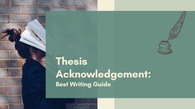 Thesis Acknowledgement: Definition And Example